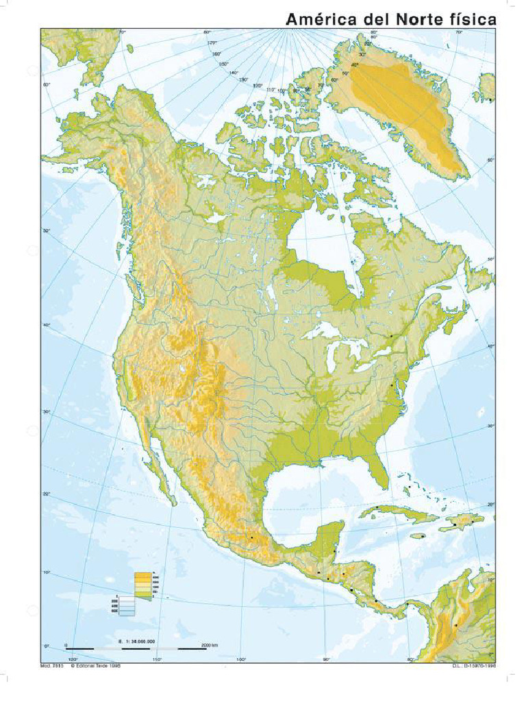 Mapa mudo américa norte | PDF