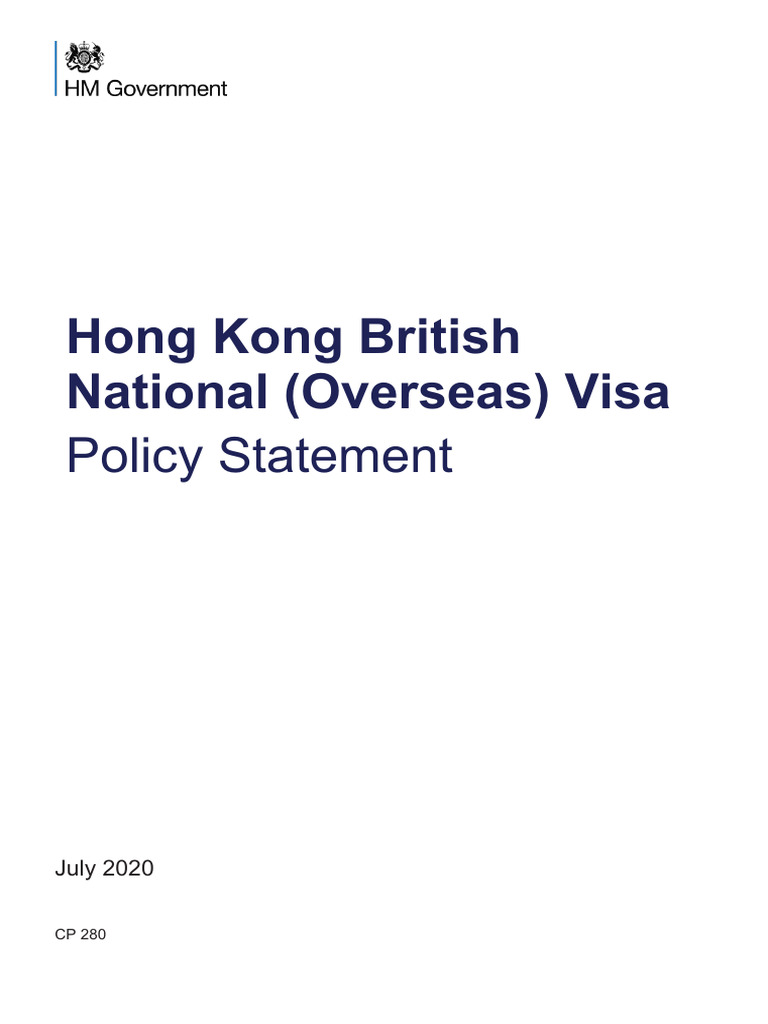CCS207 CCS0720898728-001 HK BN Visa Policy Statement A4 4 - FINAL | PDF ...
