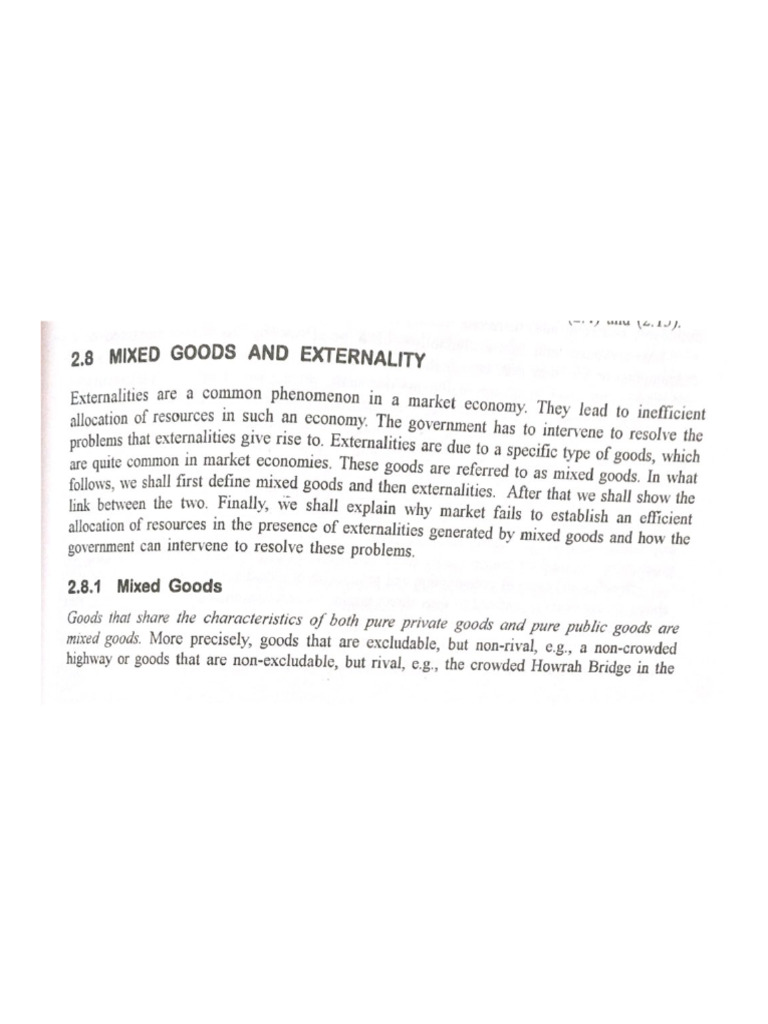 Mixed Good and Externality - Ghosh & Ghosh | PDF