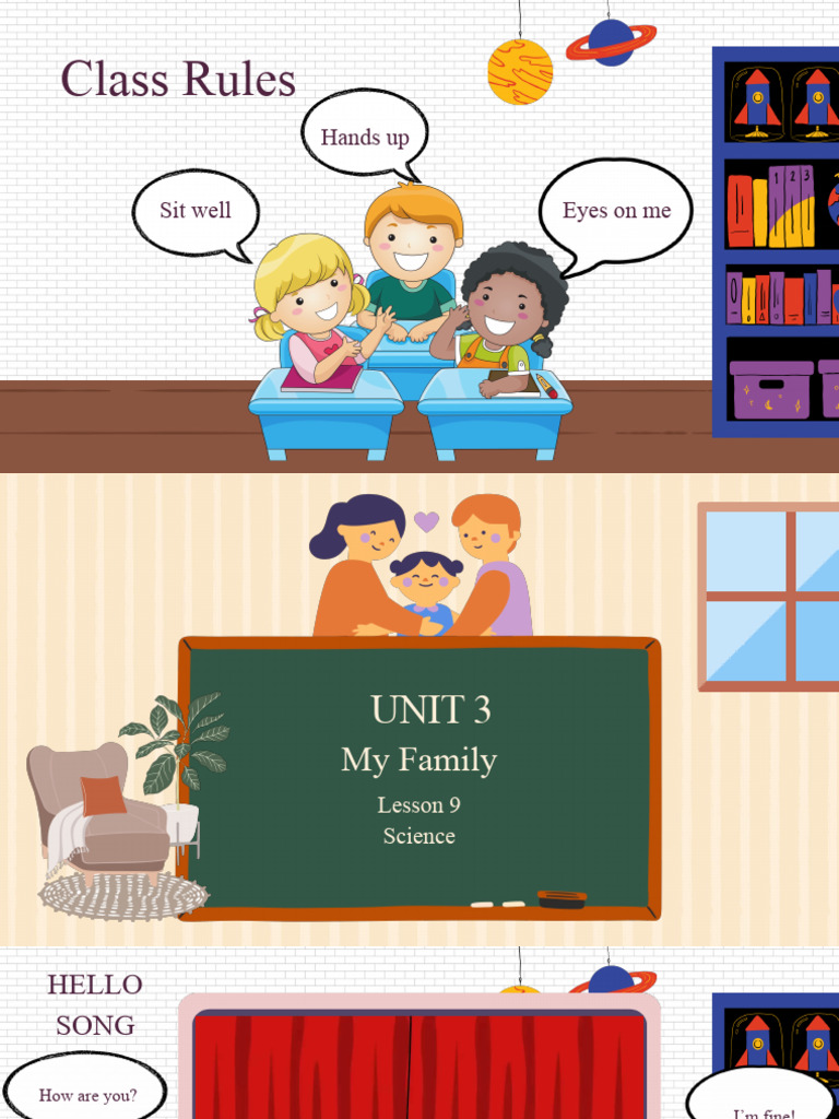 UNIT 3 MY FAMILY- LESSON 9- SCIENCE | PDF
