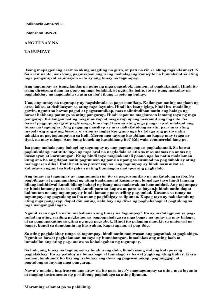 Talumpati | PDF
