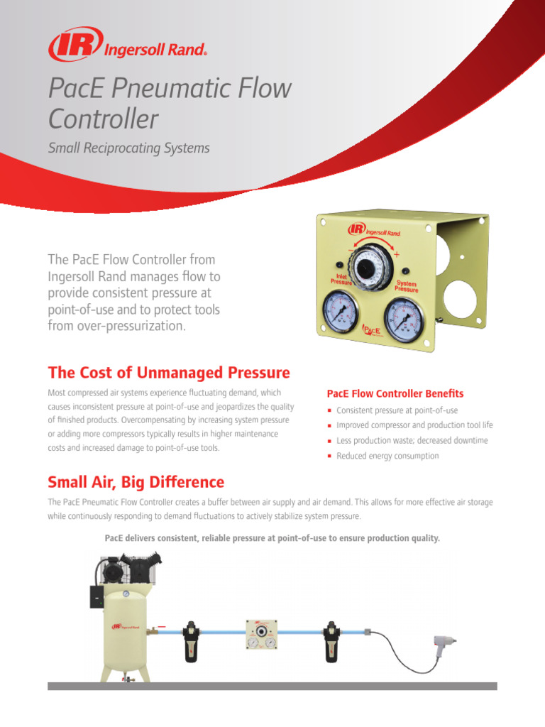 Pace Flow Controller Small Recip Flyerfinal Pdf Mechanical