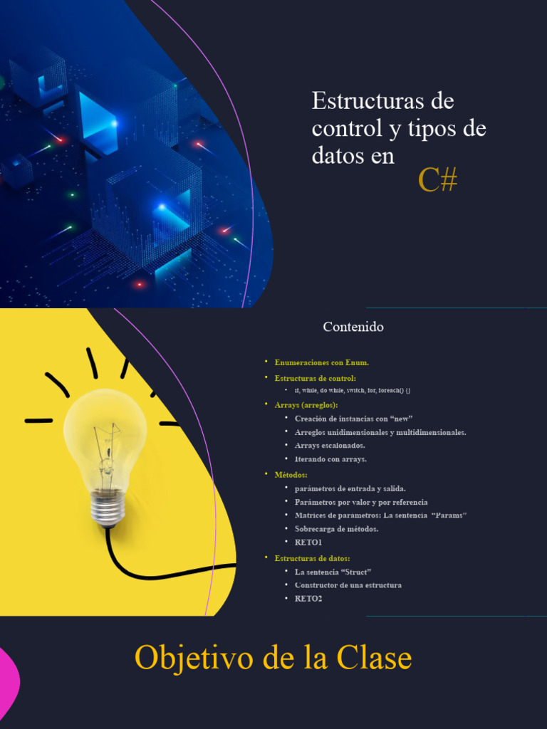 Estructuras de control y tipos de datos en C# | PDF | C Sharp (lenguaje ...