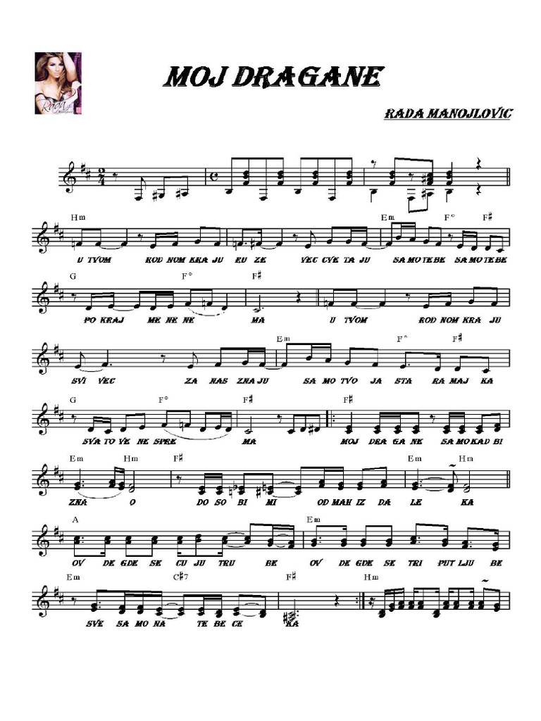 Rada Manojlovic-Moj Dragane | PDF