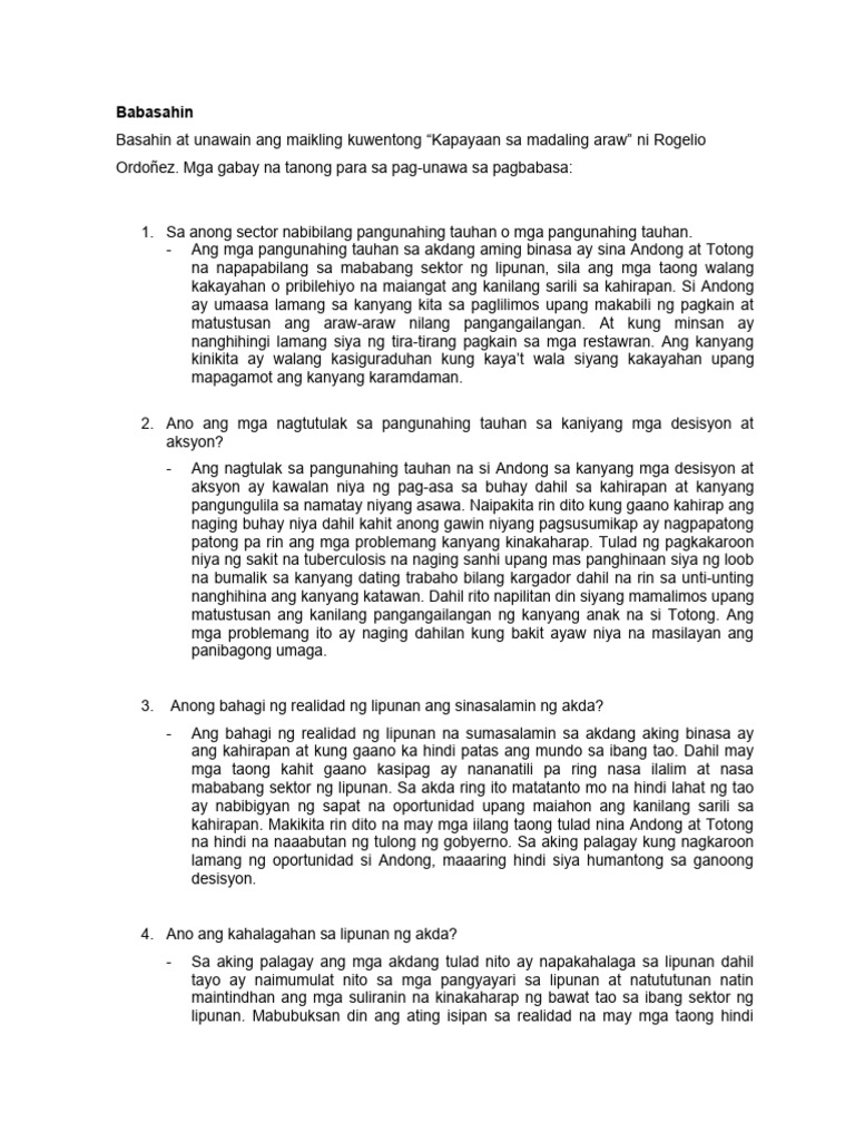 Gawain 3 - Kabanata 3 (CENTENO) | PDF