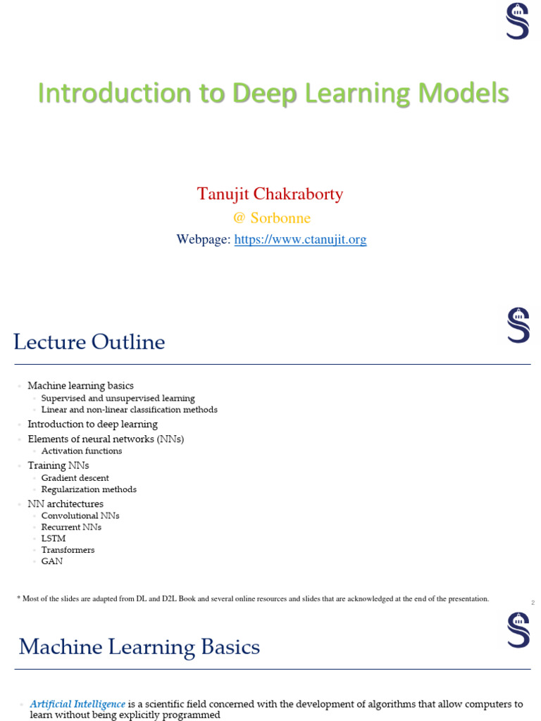 Deep Learning Models Overview | PDF | Support Vector Machine | Machine Learning