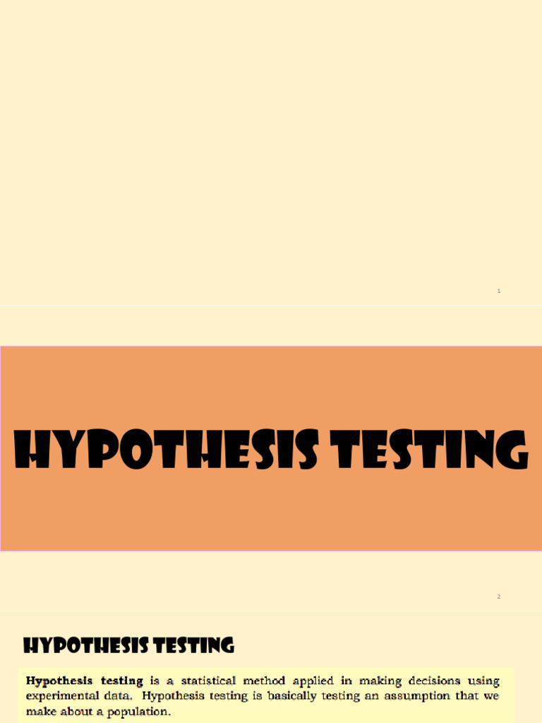 Hypothesis-Testing 010316 | PDF | Statistical Hypothesis Testing | Null ...