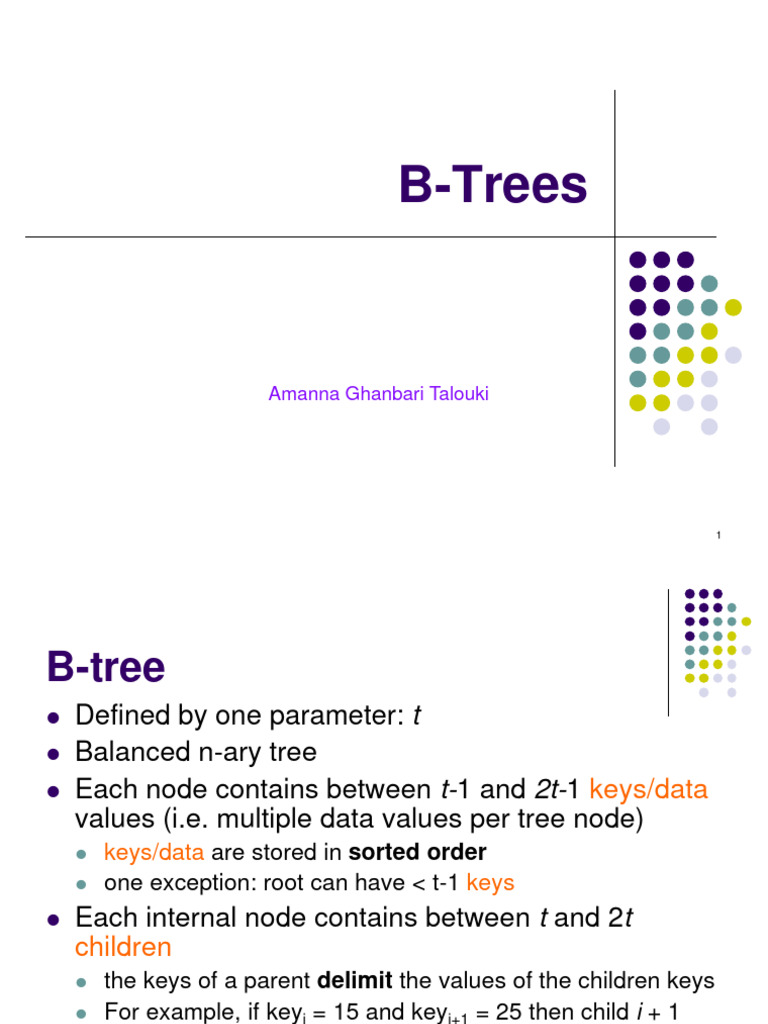 Ch18 - B-Trees | PDF | Algorithms And Data Structures | Computer Data