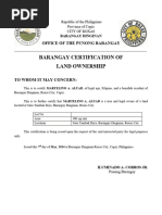 Brgy - Barc Certification | PDF | Agriculture