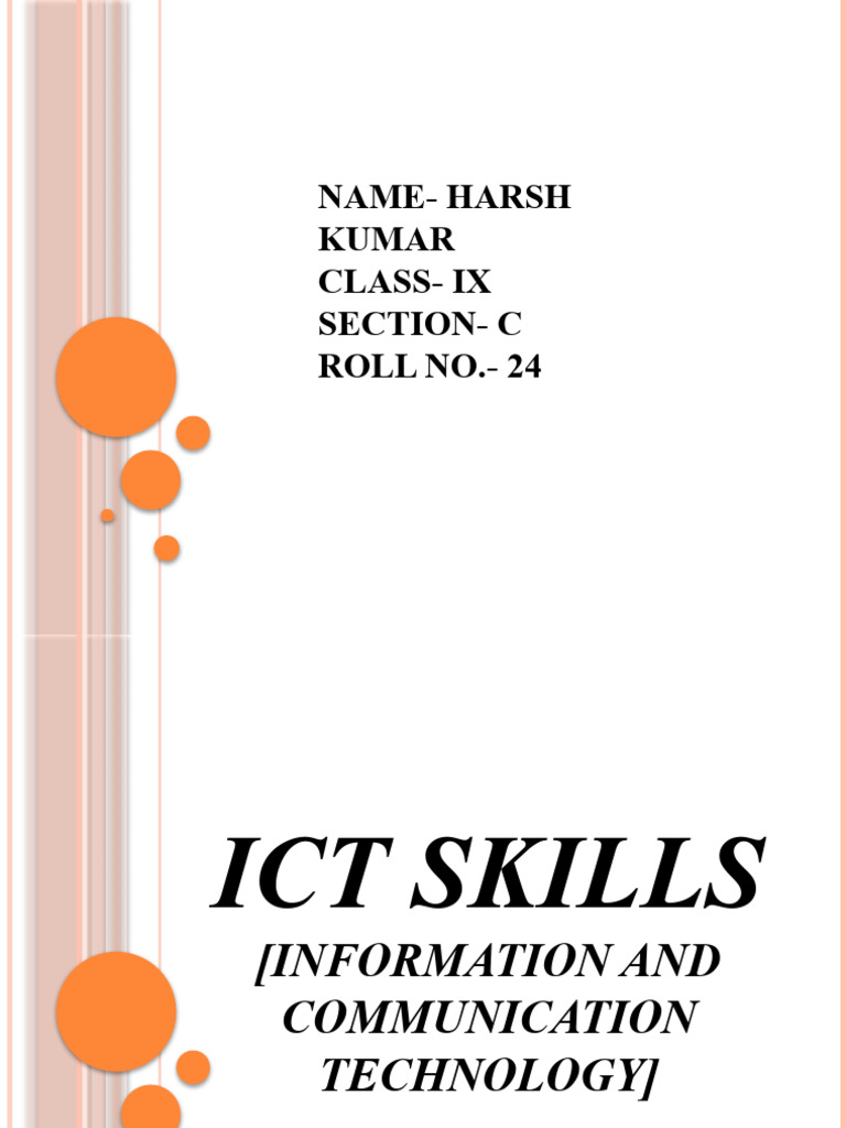 ICT Skills | PDF | Educational Technology | Information Technology