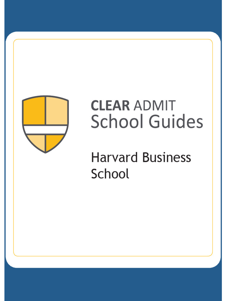 Harvard Business School Guide Clear Admit 2015 | PDF | Master Of ...