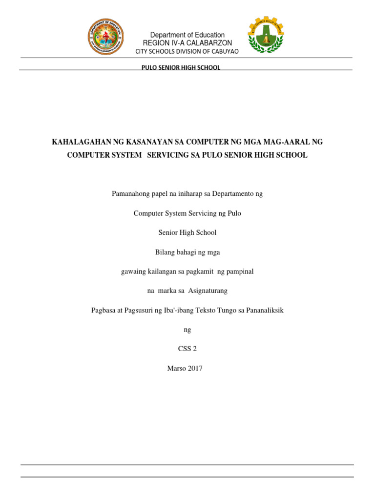 SAMPLE-SALIKSIK-CSS11-SY2016-2017 | PDF