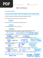 HALF-life Questions | PDF