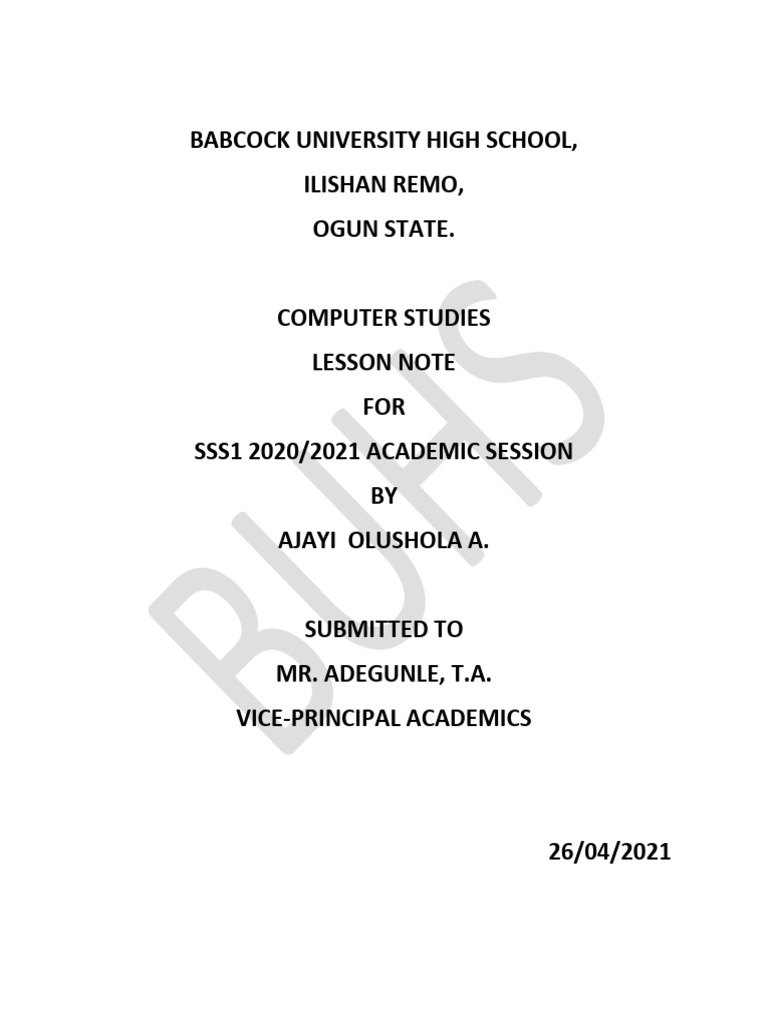 Ss1 Data Processing Week 2 Pdf Cyberwarfare Security