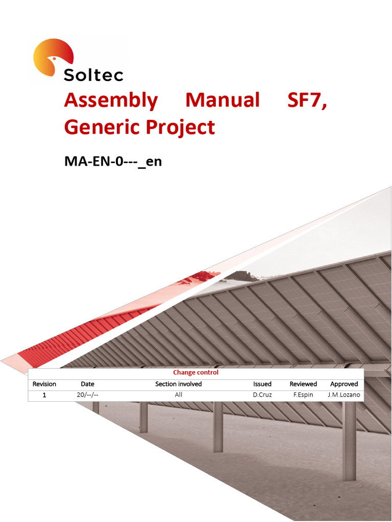 SF7 Tracker Assembly Guide | PDF | Photovoltaics | Solar Panel