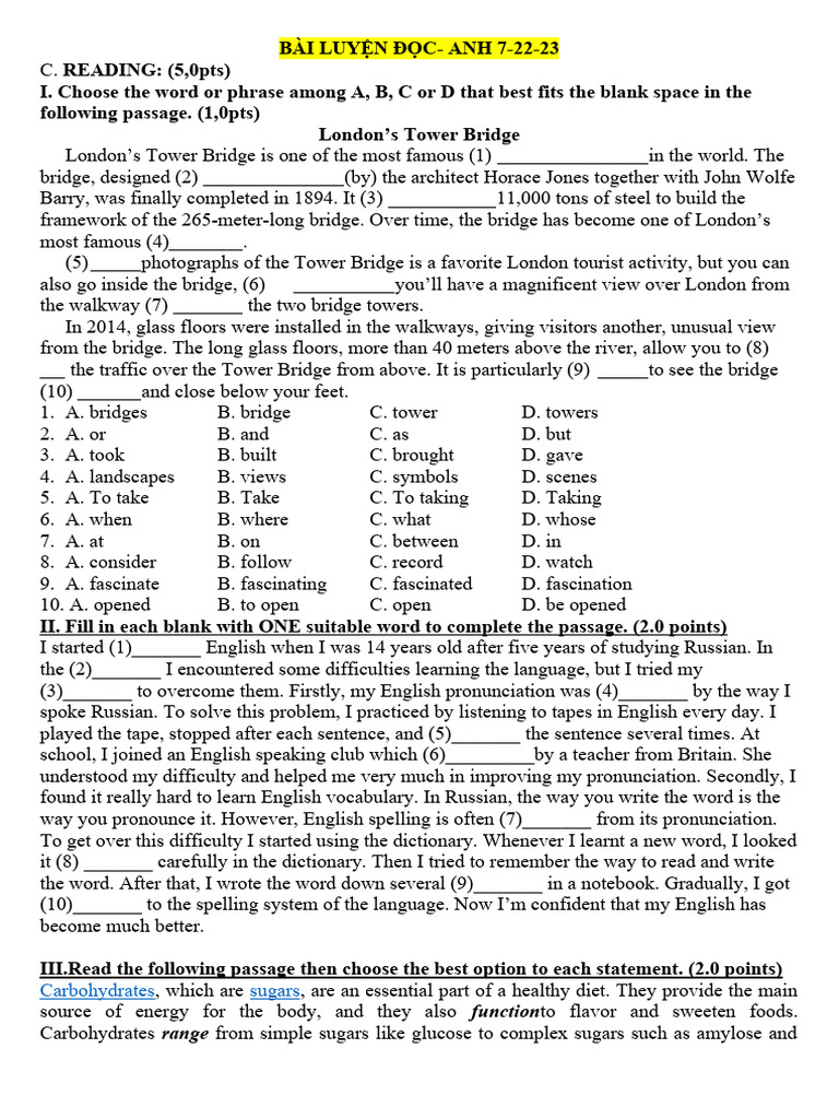 Bài Luyện Đọc Hsg - Copy | PDF | Apollo 11 | Apollo Program
