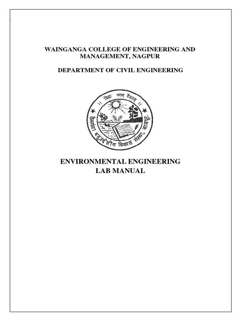 Environmental Engineering Lab Manual | PDF | Ph | Titration