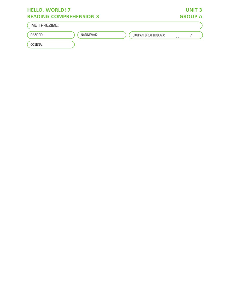 HW 7 Reading U3 Word ABC | PDF | Pancake | Batter (Cooking)