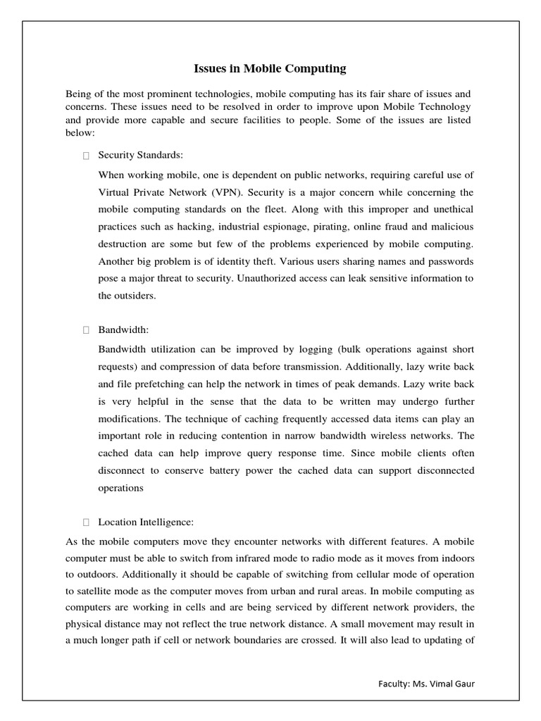 Mobile Computing Architecture | PDF | Transport Layer Security | Computer Network