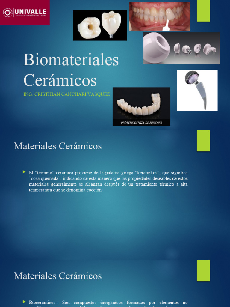 Biocerámicos: Propiedades y Aplicaciones Médicas | PDF | Enlace químico ...