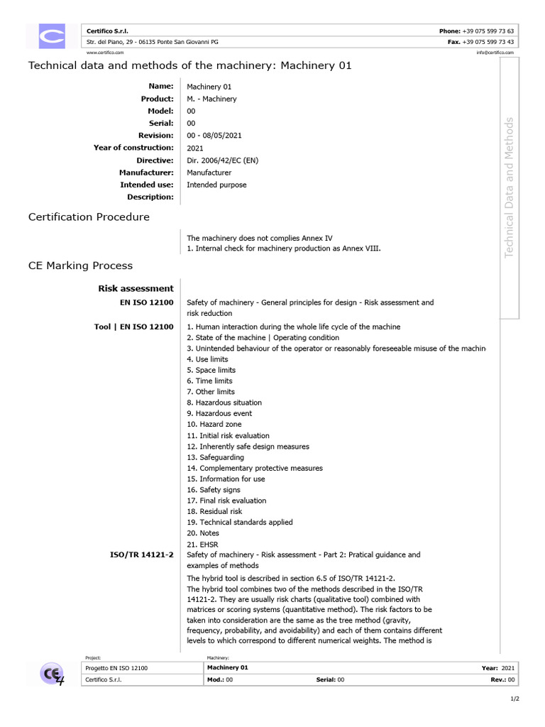 Extended RA Method Report 2021 EN | PDF | Risk | Risk Assessment