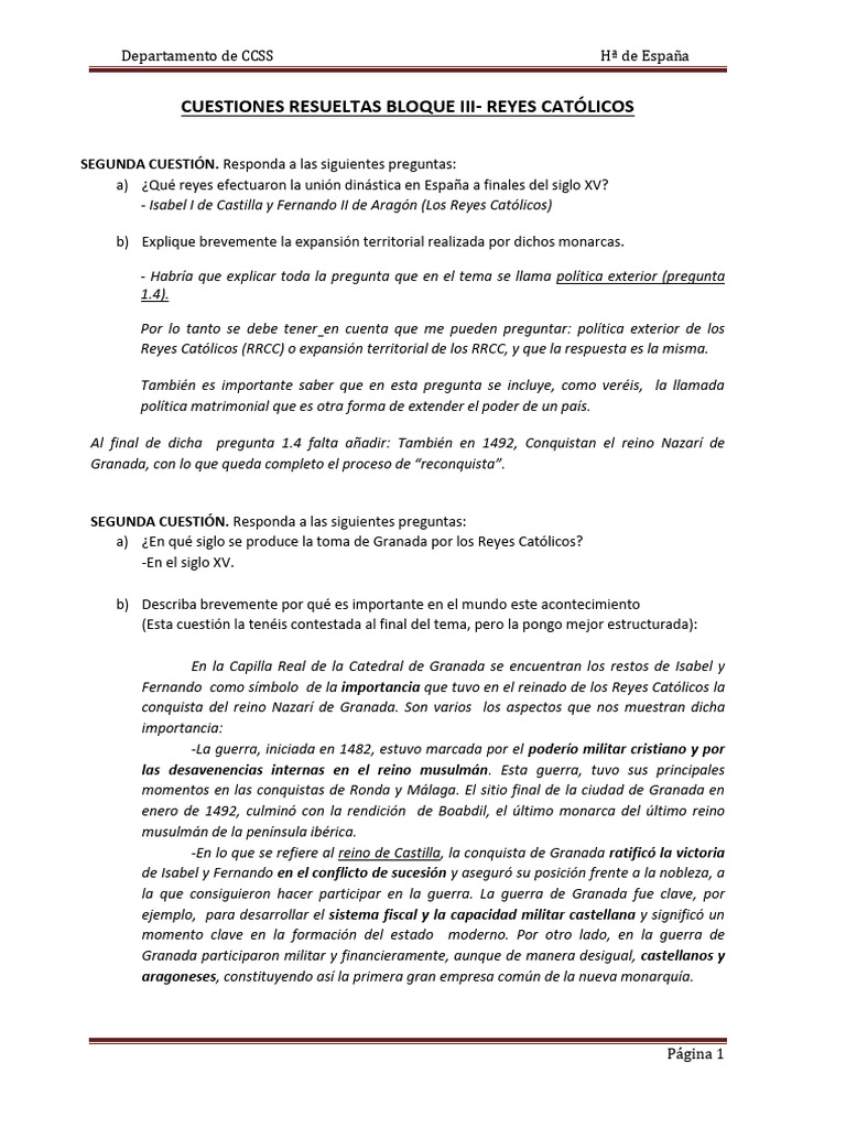 Cuestiones Resueltas Sobre Los RRCC | PDF | España