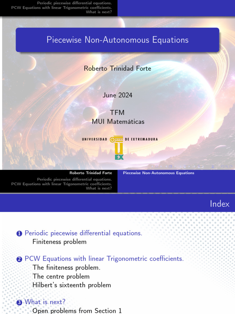 Presentation Tfm Piecewise Non Autonomous Equations English Download Free Pdf Equations 