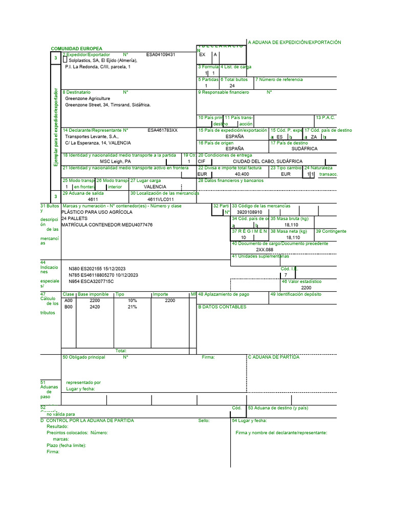 Dua Exportación Evaluable | PDF