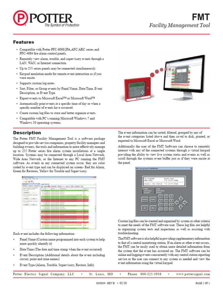 Features: Facility Management Tool | PDF | Microsoft Windows | Microsoft