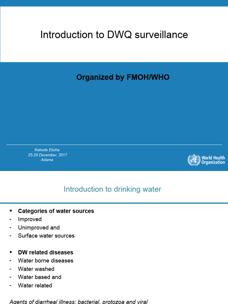 Int To WQS - 25 Dec 2017 | PDF | Drinking Water | Water Purification