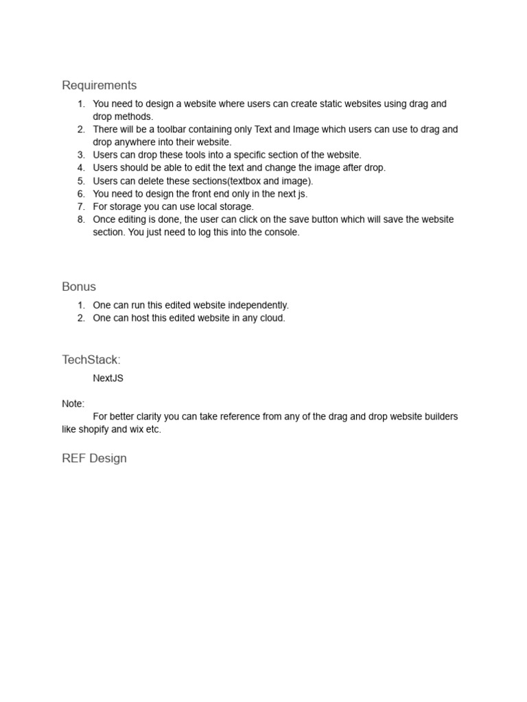 Frontend Engineering Internship Assesment | PDF