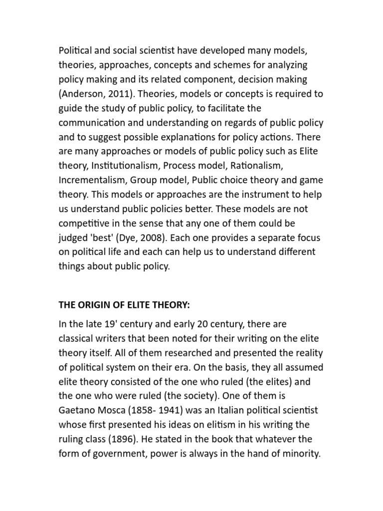 GE Assignment | PDF | Policy | Elite