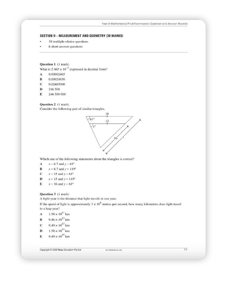 Year 9 Geometry | PDF