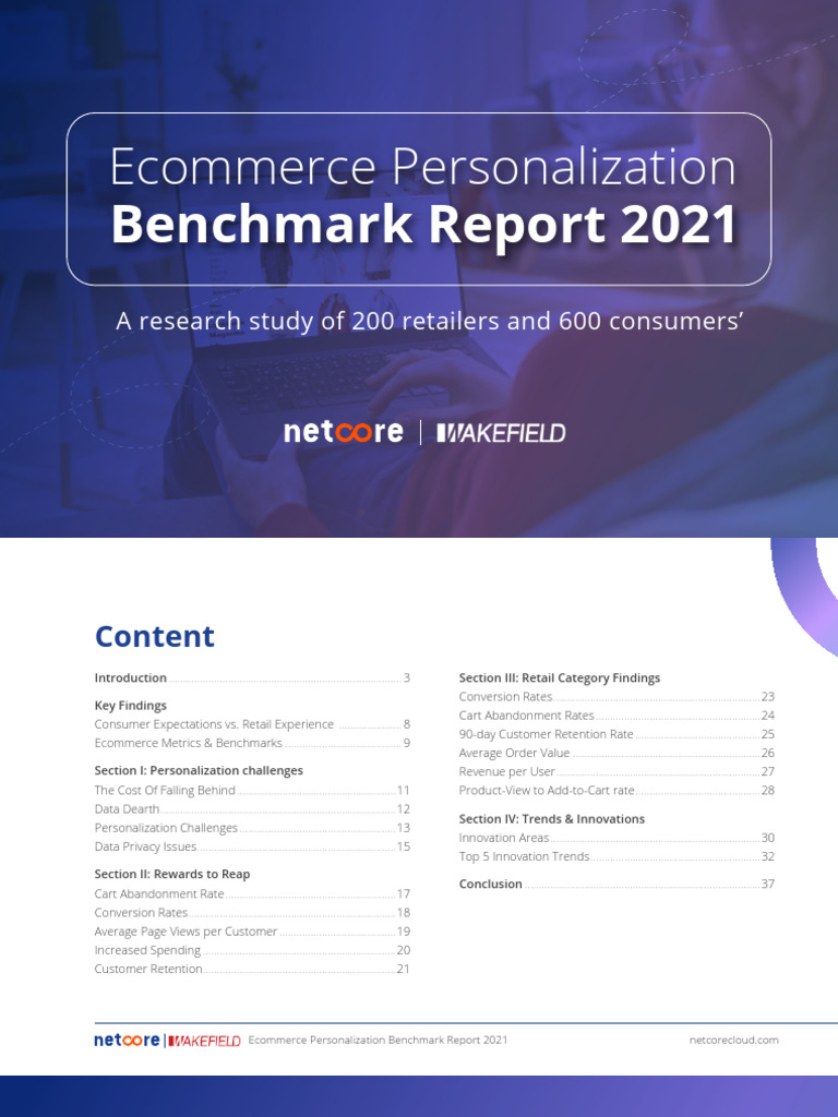 Ecommerce Personalization Benchmark Report 2021 | PDF | E Commerce | Retail