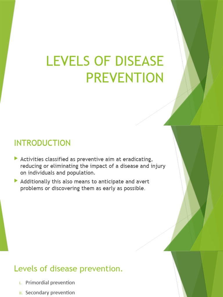 Levels of Disease Prevention Explained | PDF | Preventive Healthcare ...