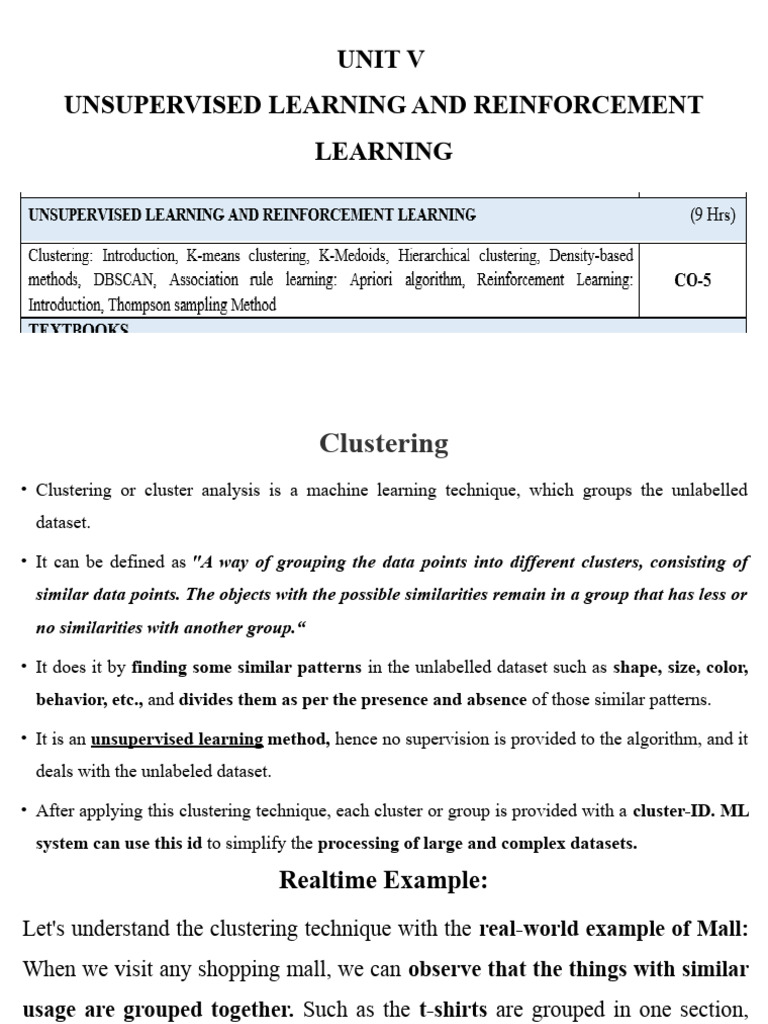 Module 5 | PDF | Cluster Analysis | Applied Mathematics