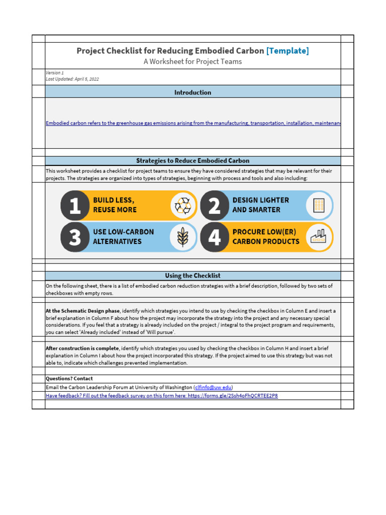 Embodied Carbon Reduction Checklist For City Projects v1 2022 04 05 ...