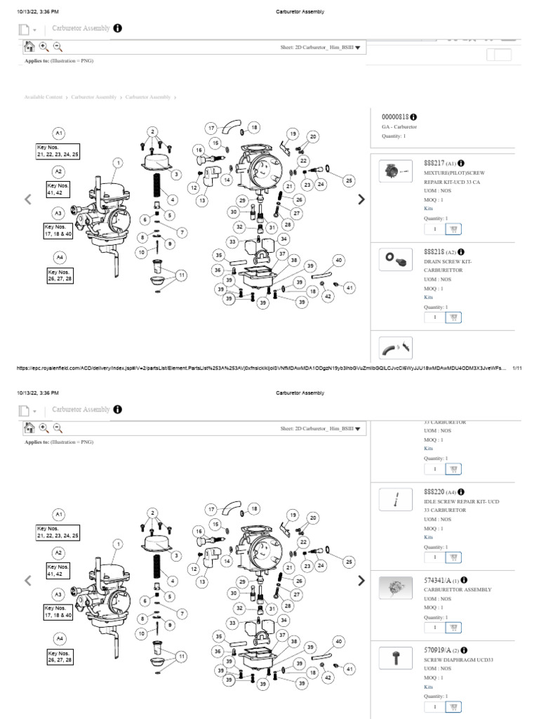 Carburetor Assembly | PDF | Carburetor | Vehicle Technology