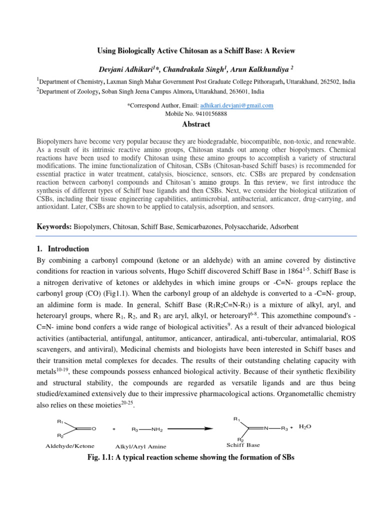 Chitosan Review Paper 5.6.2023 | PDF | Biopolymer | Ligand