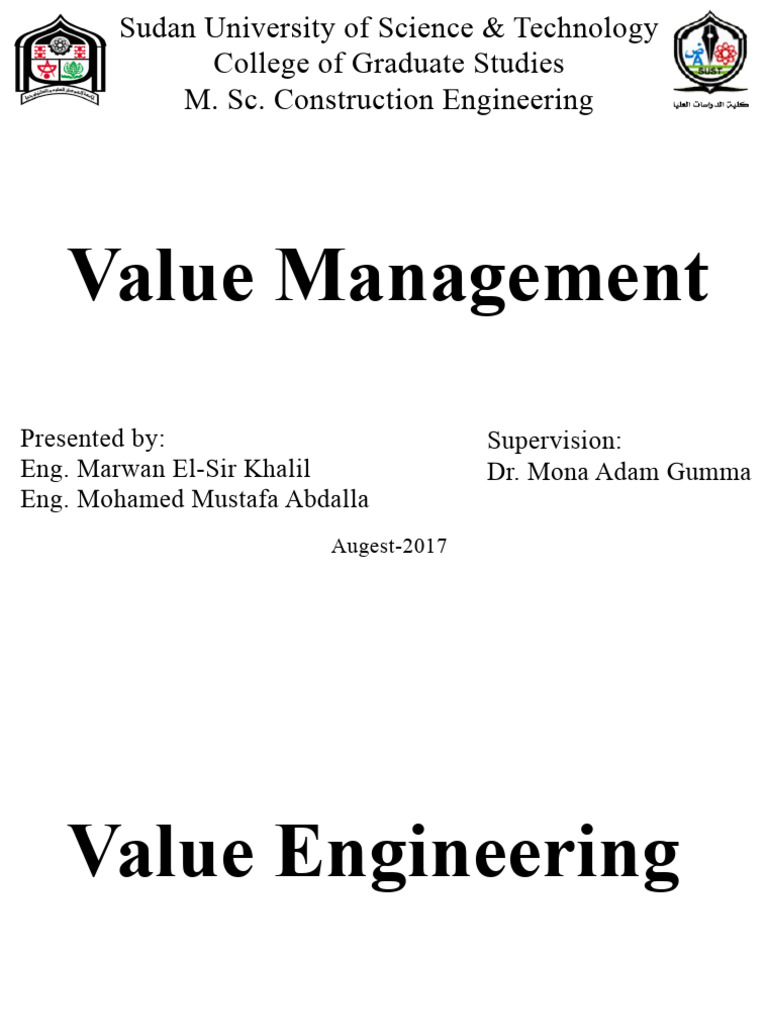 Value Methodology | PDF | Value (Economics)