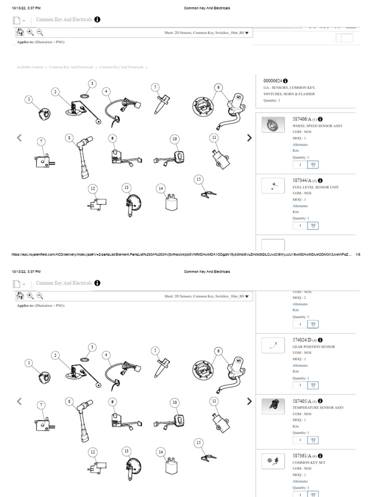Royal Enfield Parts Catalog | PDF | Vehicles | Vehicle Technology