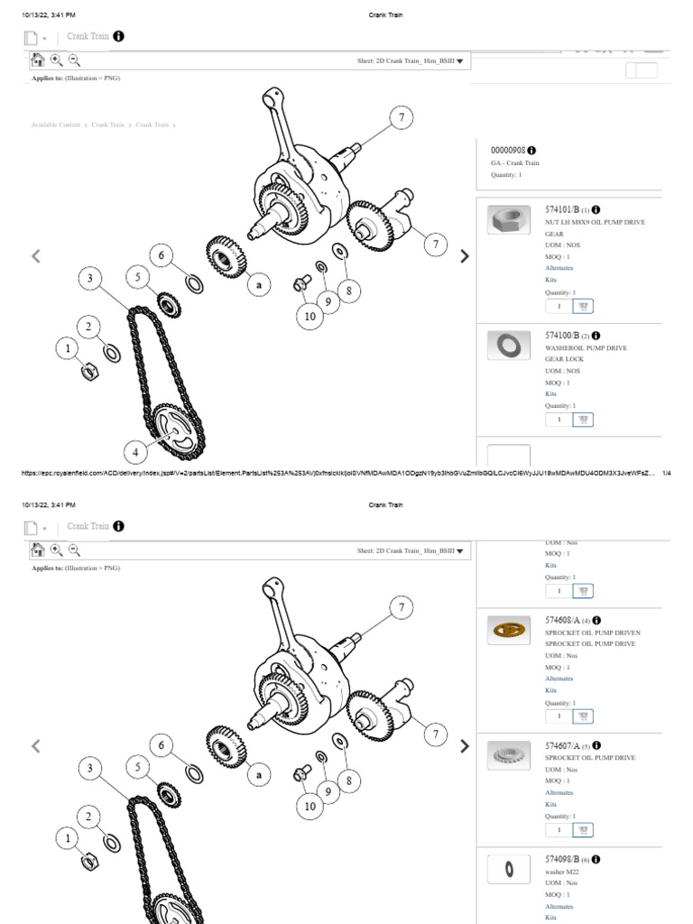 Crank Train Parts Overview | PDF | Mechanical Engineering