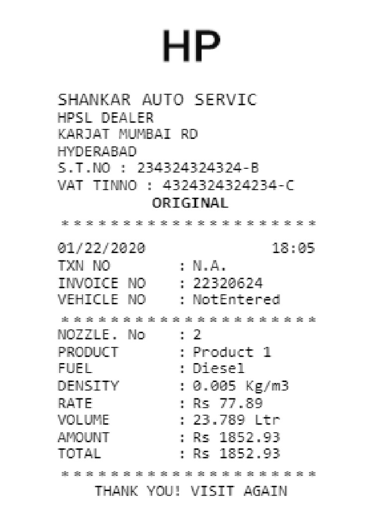 create-a-petrol-pump-receipt-by-customizing-template-for-India ...