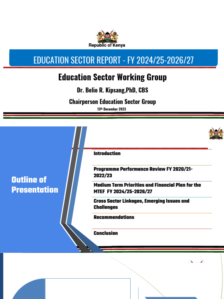 Education Sector Report Fy 2024-25-2026 27 | PDF | Vocational Education | Teachers