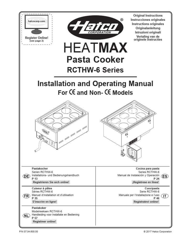 Heatmax Rcthw6 Series | PDF | Electrical Connector | Countertop