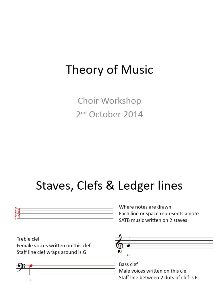 Theory of Music - Choir Workshop | PDF | Scale (Music) | Chord (Music)
