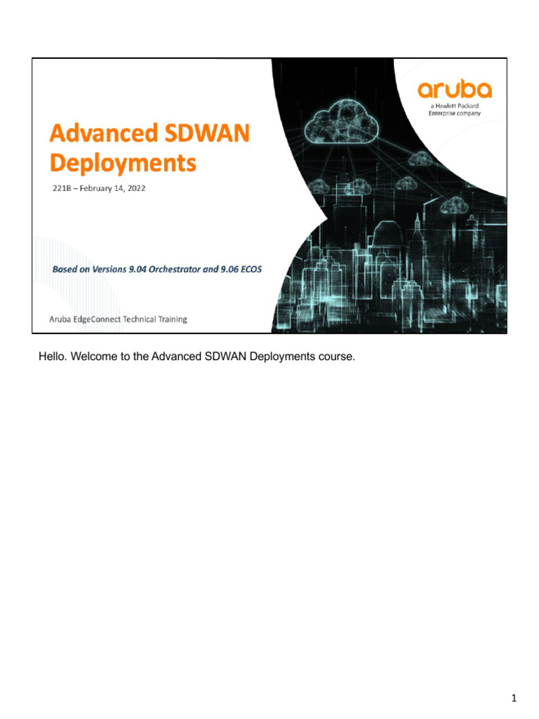 Advanced SDWAN Deployment Insights | PDF | Routing | Computer Network