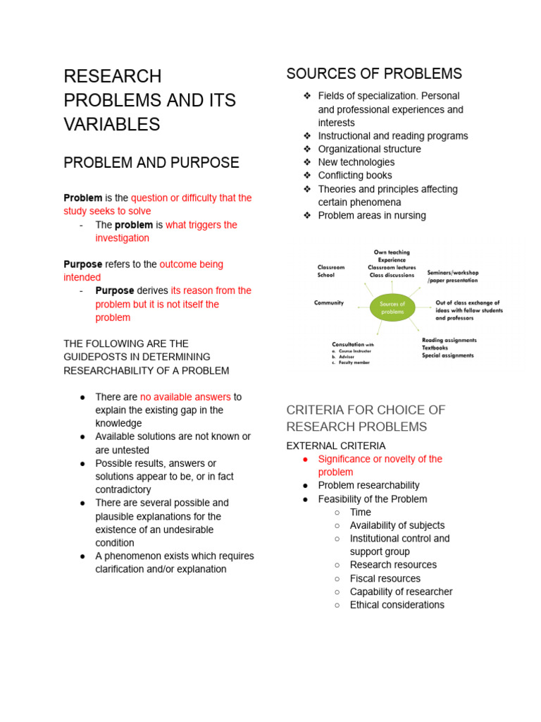 Research Problems and Its Variables | PDF | Dependent And Independent Variables | Quantitative ...