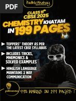 Class 11 Chemistry Formula Sheet. | PDF