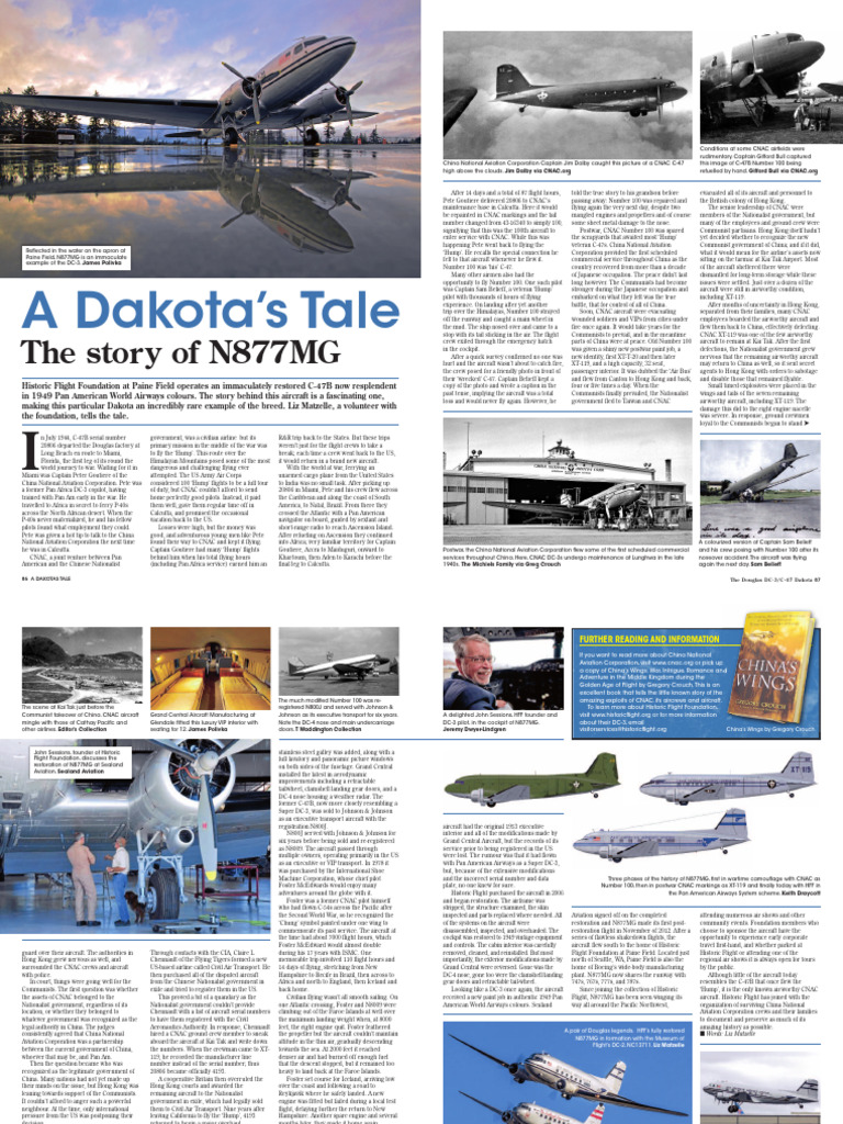 086 089 A Dakotas Tale Final - QXP | PDF | Douglas C 47 Skytrain | Aviation